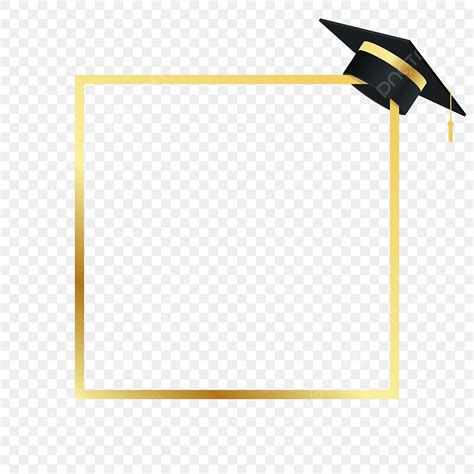 Marco Dorado Y Gorro De Graduaci N Png Dibujos Gorra Sombrero Oro