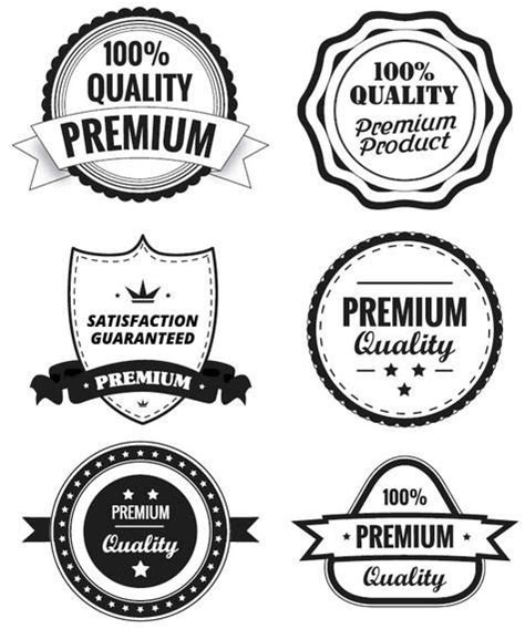 Etiquetas De Calidad Premium Descargar Vector