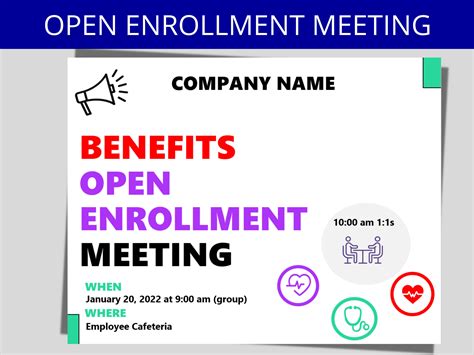 Open Enrollment Benefits Meeting Template HR Templates Human Resources