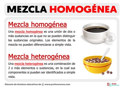 Que es una mezcla homogénea