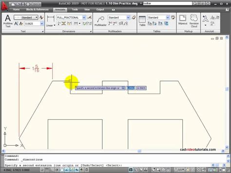 autocad tutorial applying linear dimensions youtube