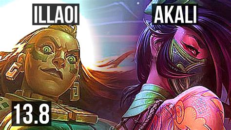 Illaoi Vs Akali Top Rank Illaoi Solo Kills Tr Grandmaster