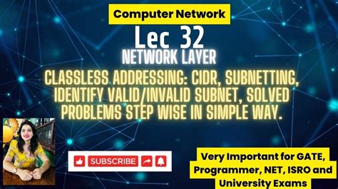 Lec Classless Addressing Drawbacks Of Classful Addressing
