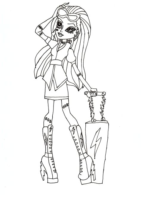 154 dessins de coloriage monster high à imprimer sur LaGuerche Page 3