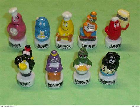 Dessins animés TB124 Fève Série de fèves complète barbapapa 2016