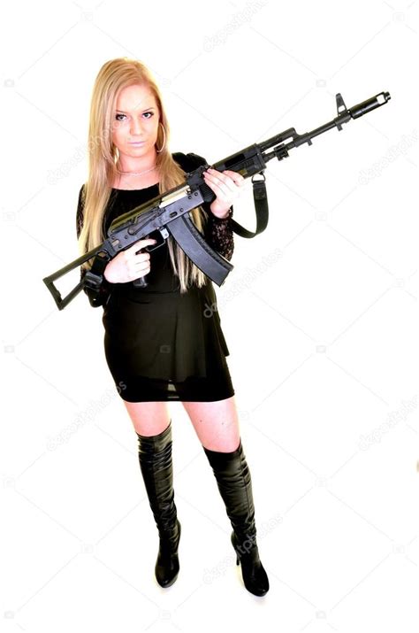 Sexy Woman With Gun Stock Photo Muro 39867273