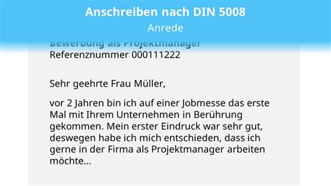 Din Bewerbung Regeln Tipps Und Beispiele Mit Video