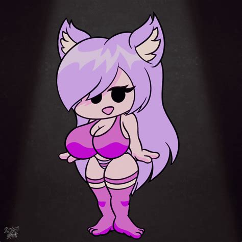 Rule 34 Animated Big Breasts Bra Cat Ears Female Female Only Friday Night Fappin Friday Night
