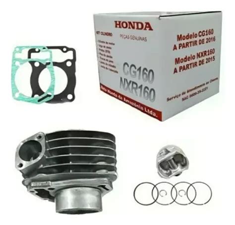 Kit Cilindro Motor Titan Fan Bross 160 Hamp Original Honda