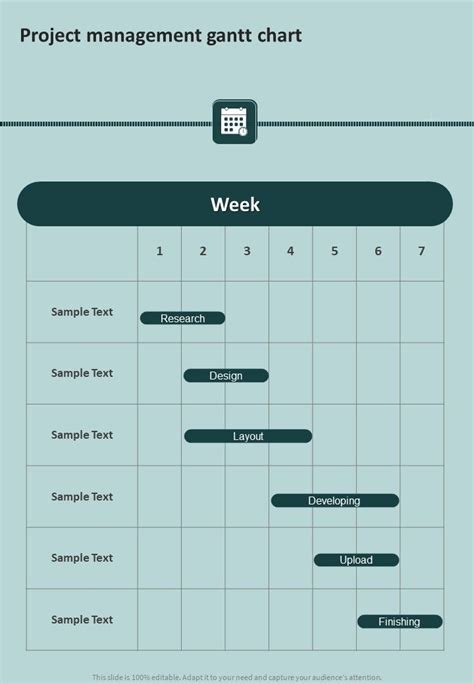 Strategic Project Plan Administration Project Management Gantt Chart