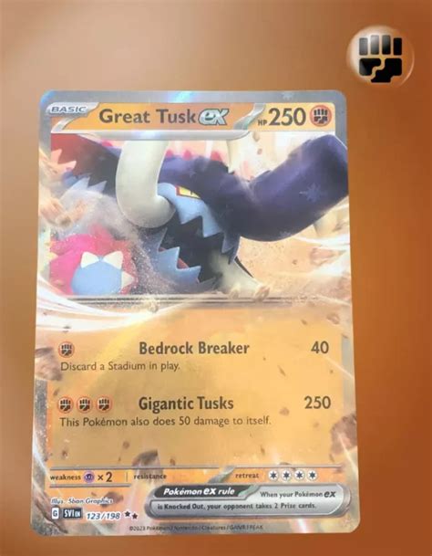Great Tusk Ex Scarlet Violet 123 198 TCG Coleccionistas
