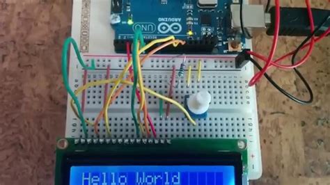 hello world en lcd arduino youtube
