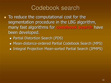 PPT A Fast LBG Codebook Training Algorithm For Vector Quantization