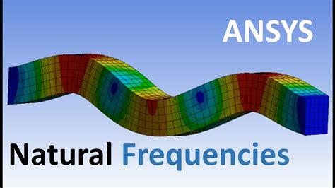 ansys modal analysis natural frequencies youtube