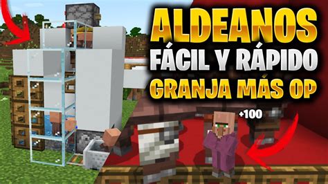 La MEJOR GRANJA De ALDEANOS Que DEBES USAR En MINECRAFT Bedrock 1 18