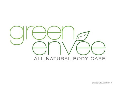 Green Envee All Natural Body Care Logo Design Natural Body Care