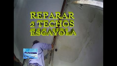 Como Reparar DOS TECHOS De Escayola Cuando Se Quita Un Tabique YouTube