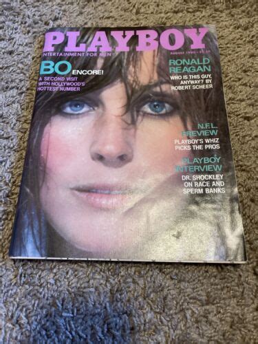 Vintage Playboy Magazine August 1980 Good Condition No Crease Bo Derek