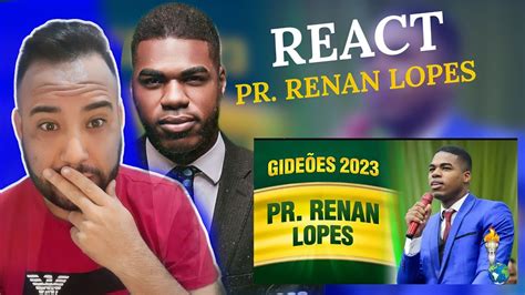 PR LUIS KARLOS REAGINDO A PREGAÇÃO DO PR RENAN LOPES GIDEÕES 2023
