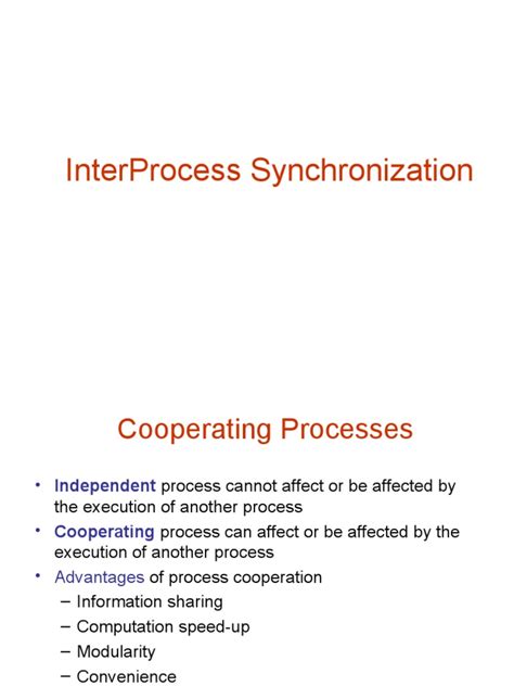 process synchronization download free pdf process computing concurrent computing