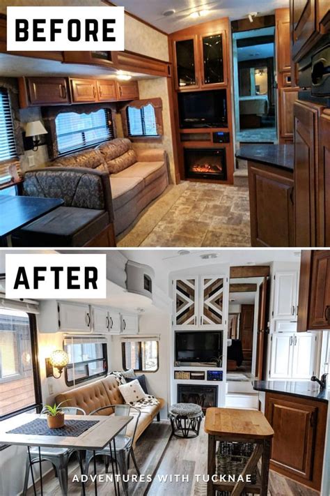 Incredible Rv Renovations Before After Rv Kitchen Remodel Rv Interior