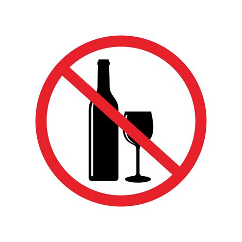 No Alcohol Sign 9514791 Vector Art At Vecteezy