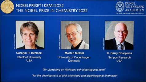 Ganan el Premio Nobel los creadores de la química click y bioortogonal