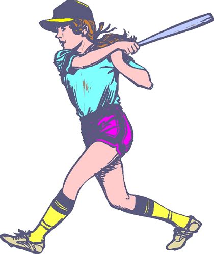 Softball Player Clip Art ClipArt Best