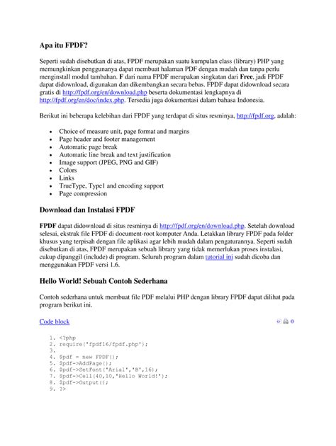 fillable online step by step php membuat laporan pdf dengan fpdf place fax email print