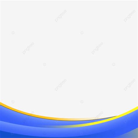 Blue Yellow Line Curve Banner Curve Banners Shape PNG Transparent