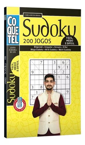 Coquetel Sudoku Fácil médio difícil Livro 195 MercadoLivre