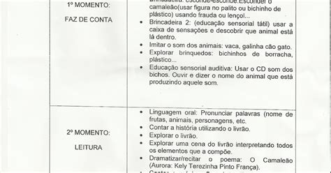 Prof Ivani Ferreira Plano De Aula Para Maternal Onde Est O Camale O