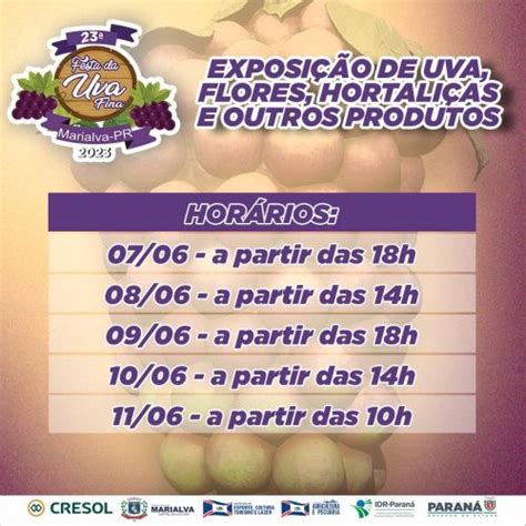 Festa da Uva contará exposição de uvas flores e demais produtos no