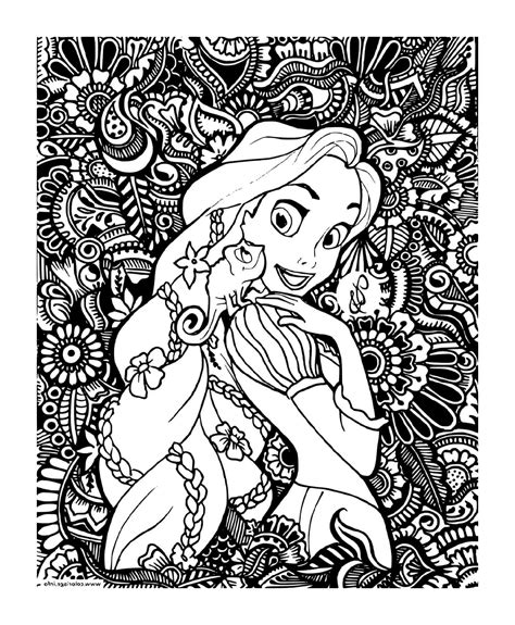 Dessin Raiponce 105 coloriages à imprimer