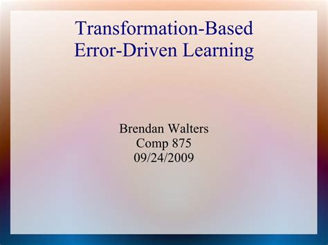 pdf transformation based error ~lazebnik fall09 transformation based