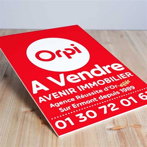 Panneau vente appartement immobilier en akilux personnalisé pas cher