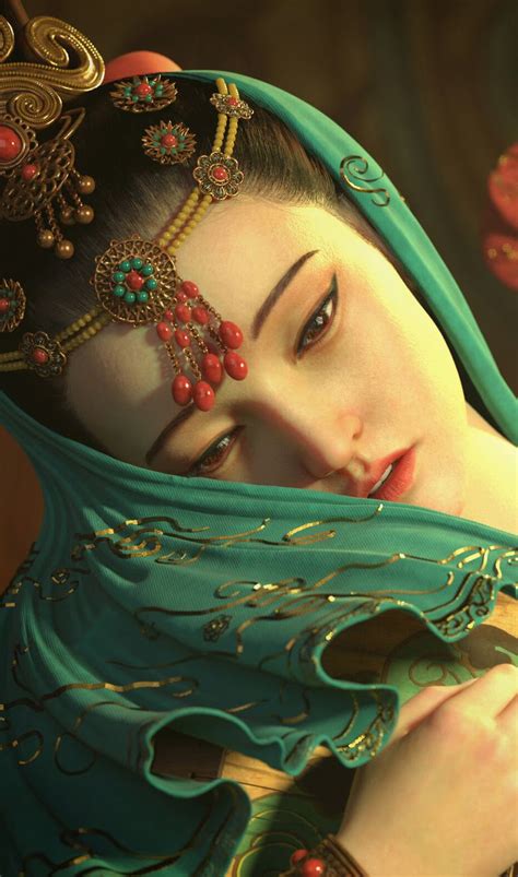 Art by Qi Sheng Luo 罗其胜 Amazing 3D model of a Tang dynasty styled