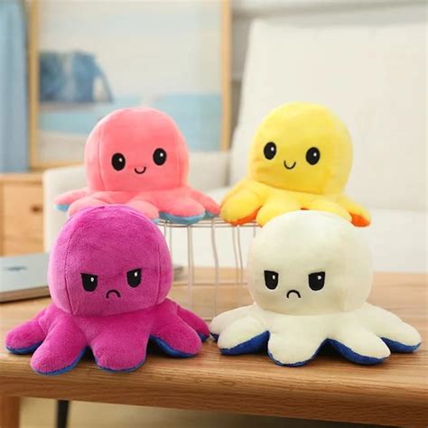 Peluche Pulpo Reversible Tik Tok Feliz Y Enojado Pagani Shop