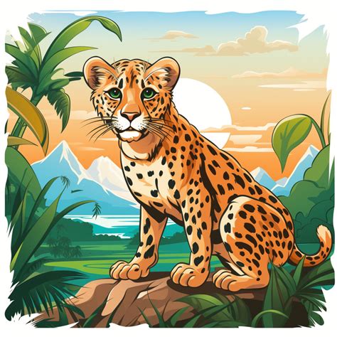 Cheetah Color Sheet Coloring Pages Mimi Panda