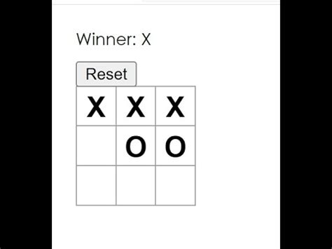 React Js Project To Build Tic Tac Toe Strategy Board Game In Browser