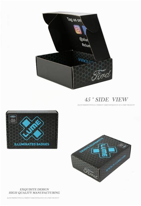 Black Color Custom Subscription Boxes Logo Printing For Retail Packaging
