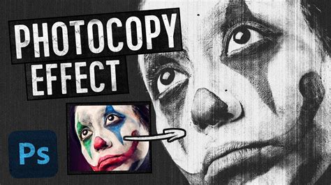 Grainy Photocopy Effect Photoshop Tutorial YouTube