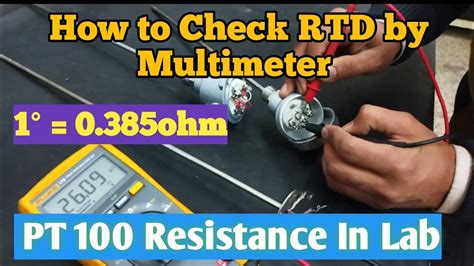 How To Check Rtd Pt Resistance Temperature Detector Working How