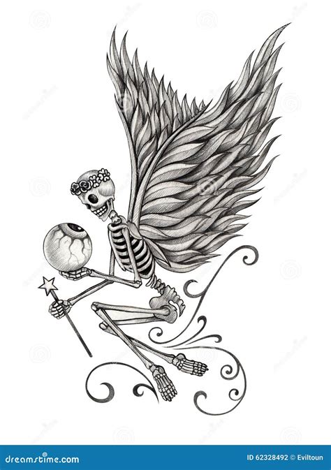 Freak Fairy Man Character With A Naked Torso And A Magic Wand Freaky