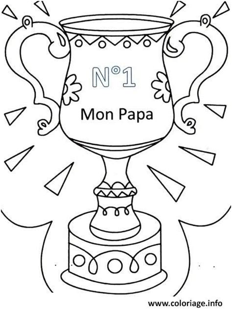 Coloriage Papa Numero Un Fete Des Peres Dessin Dessin Fete Des Peres