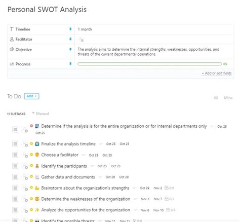 Kostenlose SWOT Analyse Vorlagen In Word PPT Excel ClickUp