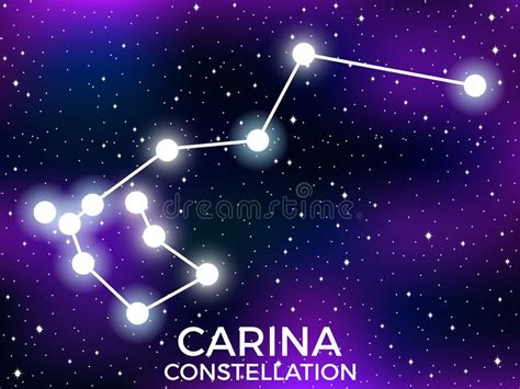 Constelaci N De Carina Cielo Nocturno Estrellado Racimo De Estrellas Y