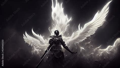 An Angel Fights With A Demon Eternal Battle Good Vs Evil Inspired By