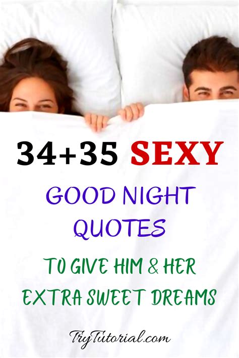 Sexy Good Night Quotes For Him