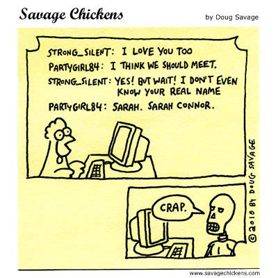 Online Love Cartoon Savage Chickens Cartoons On Sticky Notes By